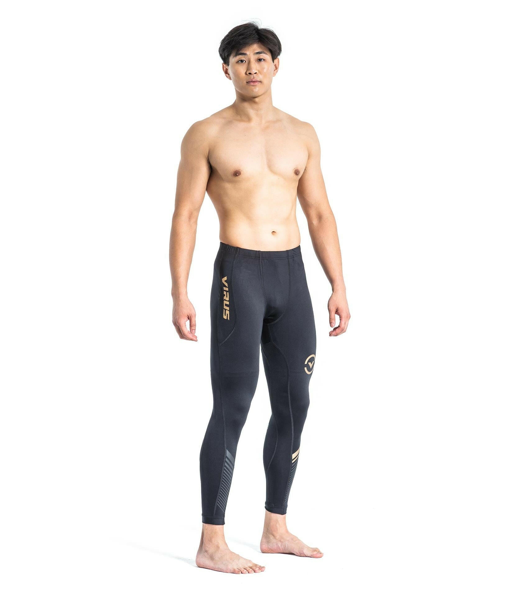 GRAPPLING COMPRESSION SPATS - BLACK/GOLD | UNDRGROUND ATHLETICS